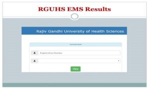 EMS Results 2024, RGUHS Exam Results Direct Link Download - IBBACI